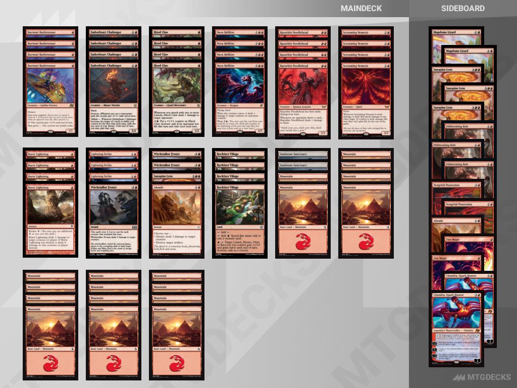 Standard Monored deck by Tibor Viniczai • MTG DECKS