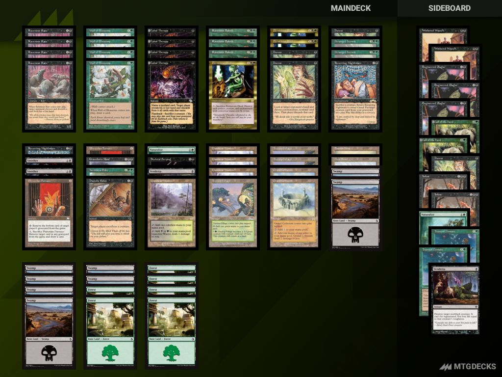 Premodern The Rock deck by Jakob E. • MTG DECKS