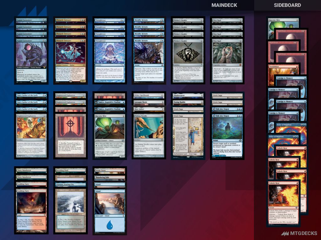 Modern Affinity deck by Aschop • MTG DECKS
