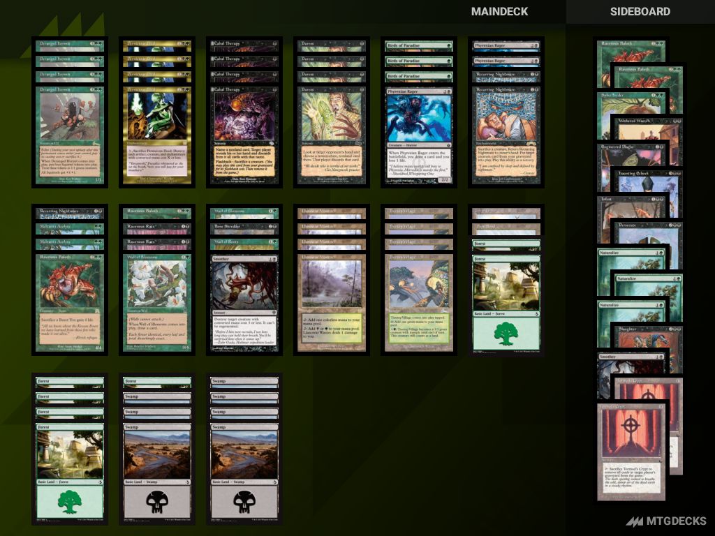 Premodern The Rock deck by Matthew Ochs • MTG DECKS