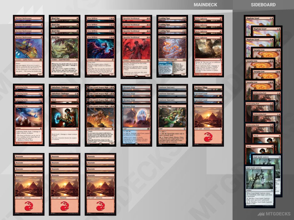 Standard Mono-Red Aggro deck by deleon91 • MTG DECKS