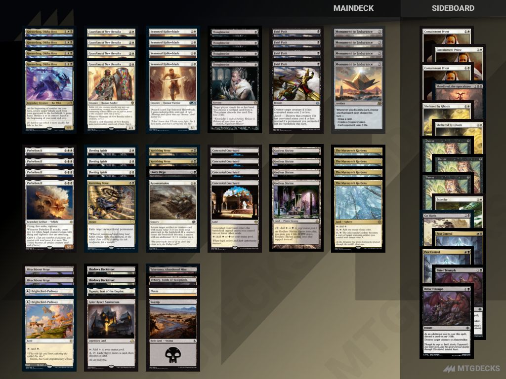 Pioneer Orzhov Greasefang deck by ZendicardGames • MTG DECKS