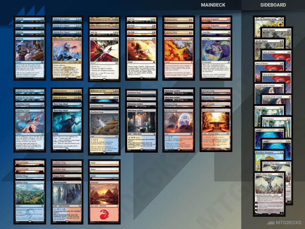 Standard Jeskai Control deck by ZendicardGames • MTG DECKS