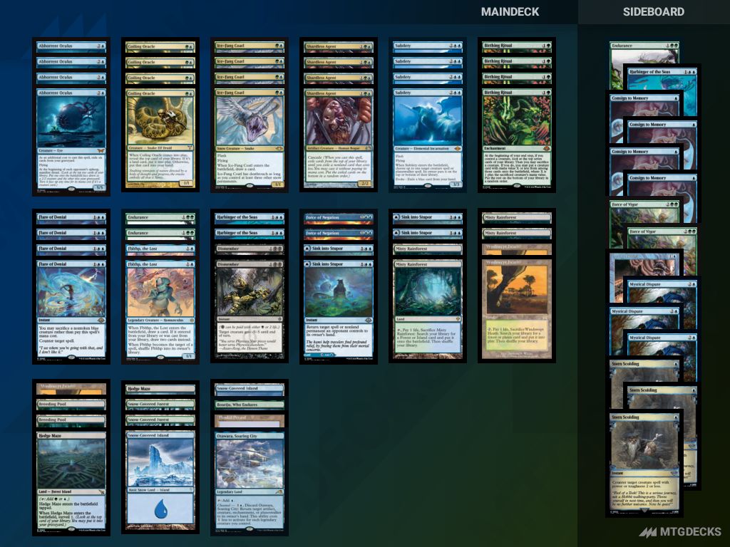 Modern Simic Ritual deck by alessandro81 • MTG DECKS