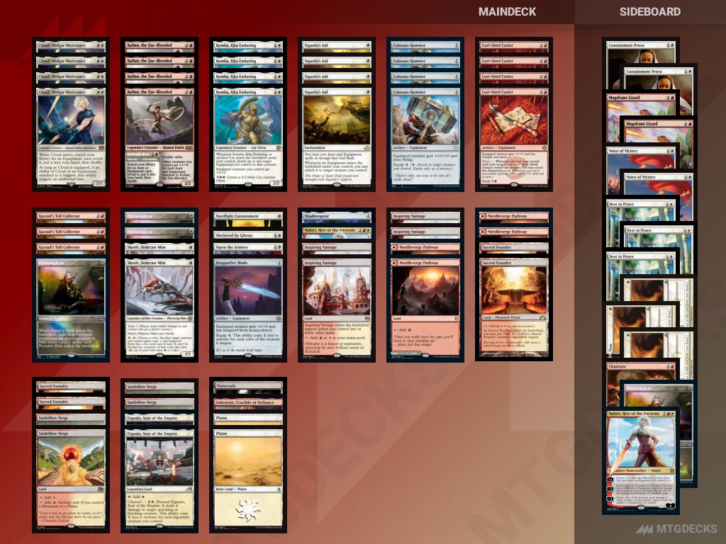 Pioneer Hammer Time deck by Cabezadebolo • MTG DECKS