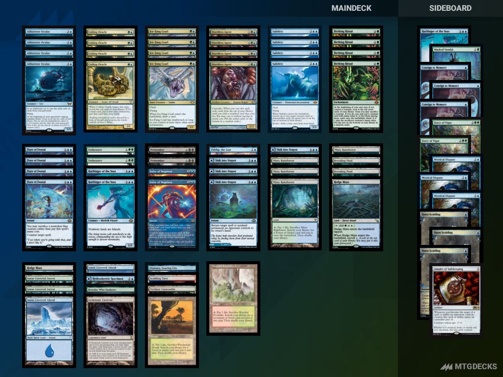 Modern Simic Ritual deck by ReanimatorFiend • MTG DECKS