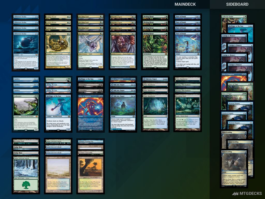 Modern Simic Ritual deck by GoodGuySh0es • MTG DECKS