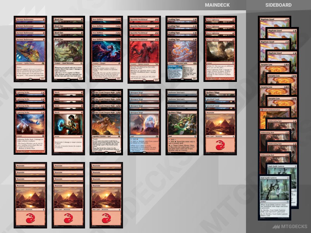Standard Mono-Red Aggro deck by deleon91 • MTG DECKS