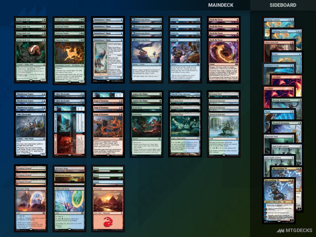 Arena Standard TLAs Neo Temur Otters deck by ZAP_Ruuuuu • MTG DECKS