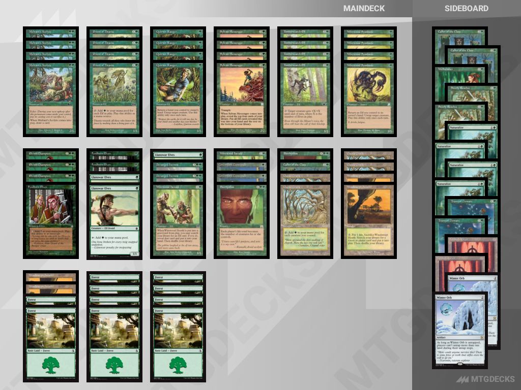 Premodern Mono G Elves deck by GianmarcoC • MTG DECKS