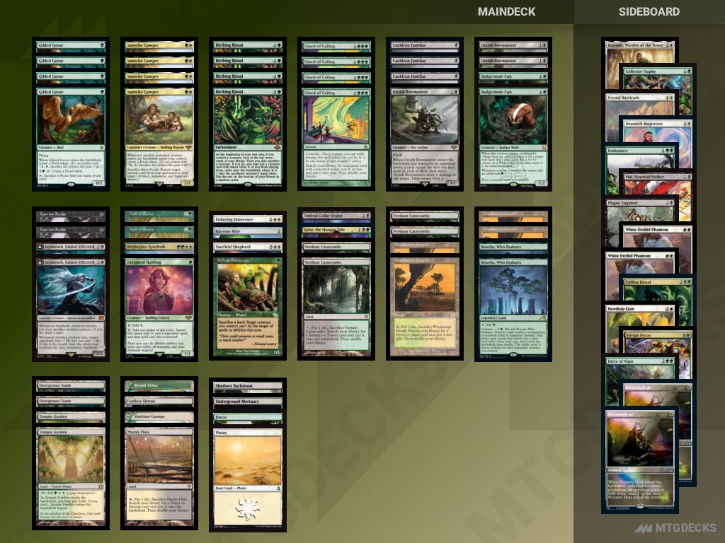 Modern Abzan Birthing Ritual deck by Michael Nusinov • MTG DECKS