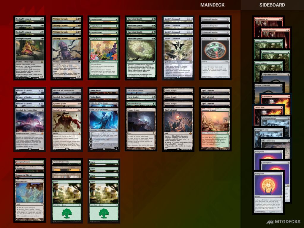 Modern Gruul Eldrazi Ramp deck by LarryF • MTG DECKS