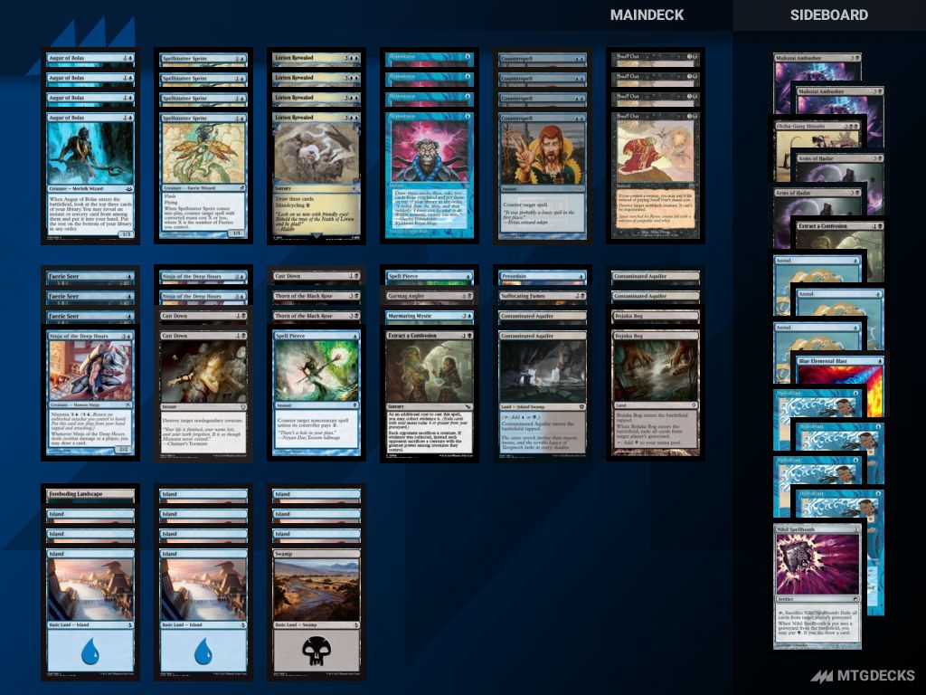 Pauper Dimir Faeries deck by Tomi L • MTG DECKS