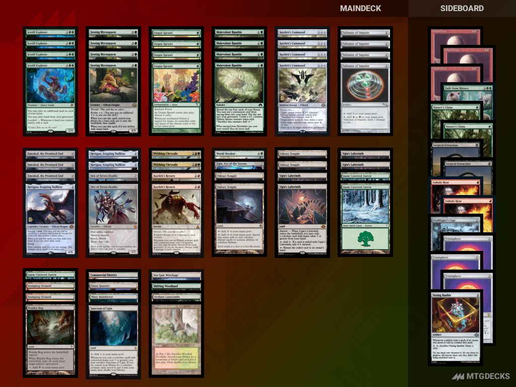 Modern Gruul deck by Nathaniel Wilson • MTG DECKS