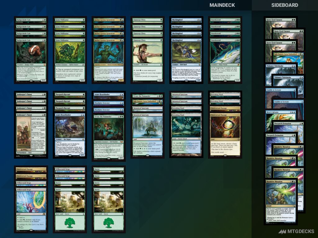 Standard Simic Aggro deck by Mitsuhito Kitashima • MTG DECKS