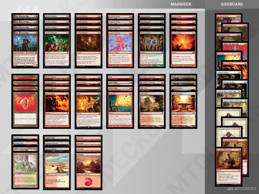 Modern Mono-Red Storm deck by art3mique • MTG DECKS