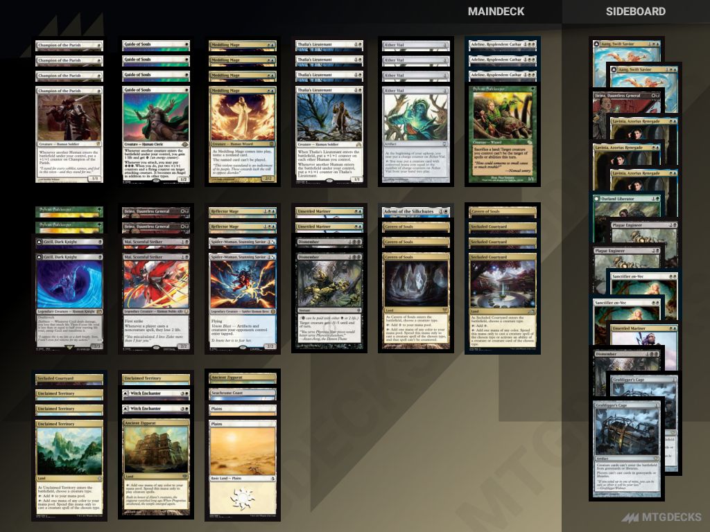 Modern W-U-B-G deck by Tim Lesch • MTG DECKS