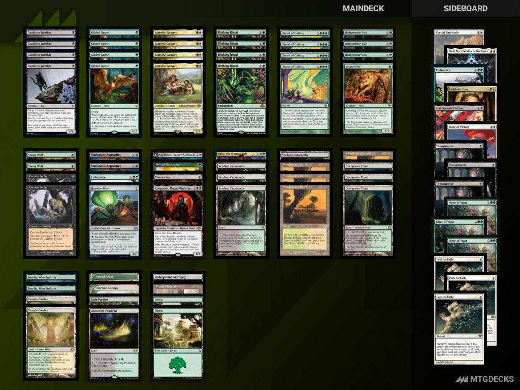 Modern Abzan Birthing Ritual deck by Daniel Kim • MTG DECKS