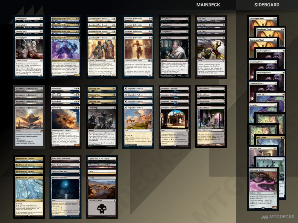 Pioneer Orzhov Greasefang deck by celedorph • MTG DECKS