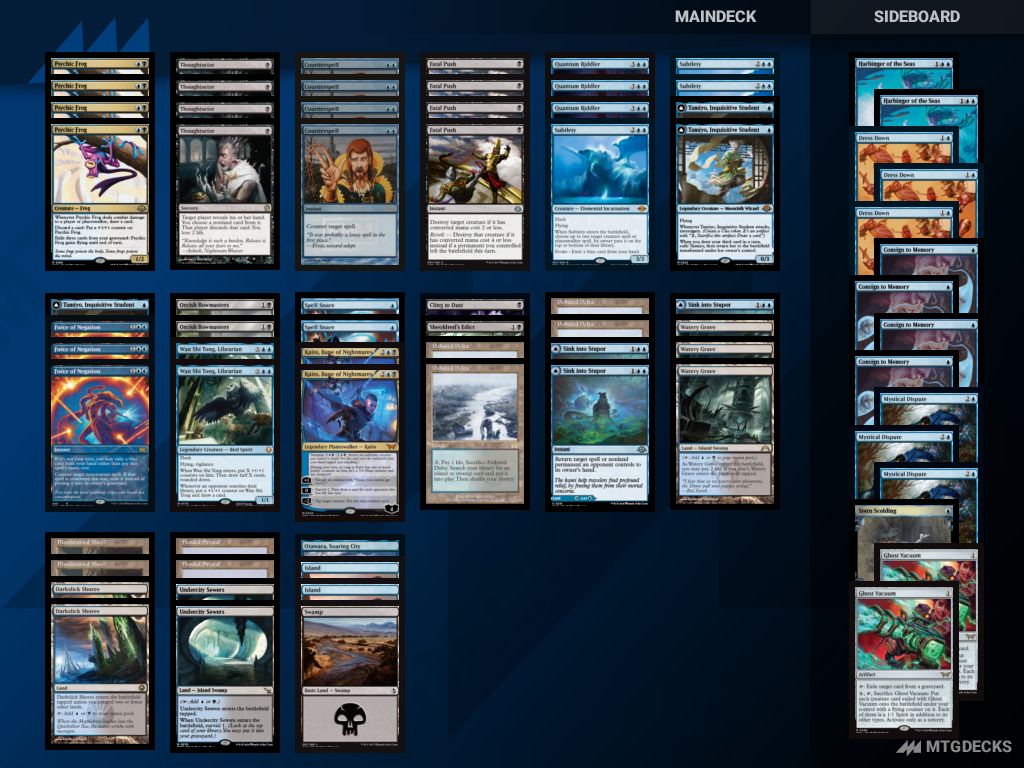 Modern Dimir Frog-Owl deck by luna_yeen • MTG DECKS