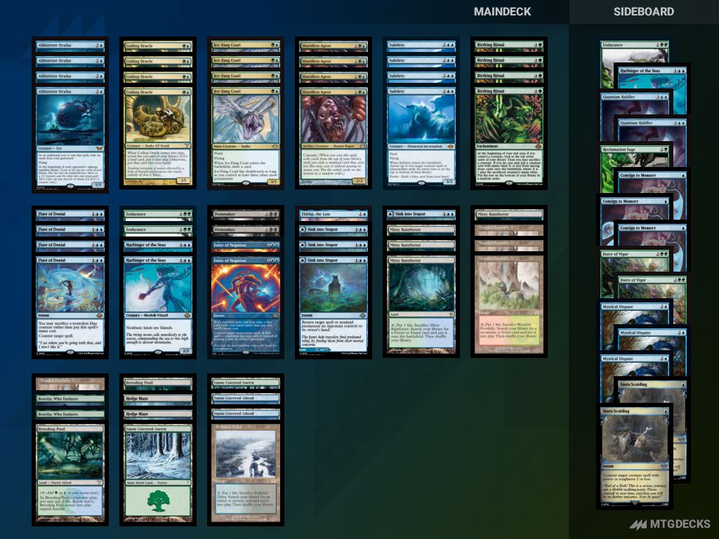 Modern Simic Ritual deck by Eliamazzu • MTG DECKS
