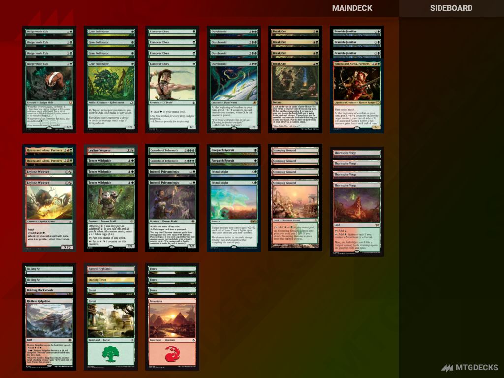 Arena Standard Gruul Ouroboroid deck by MtGDvd • MTG DECKS