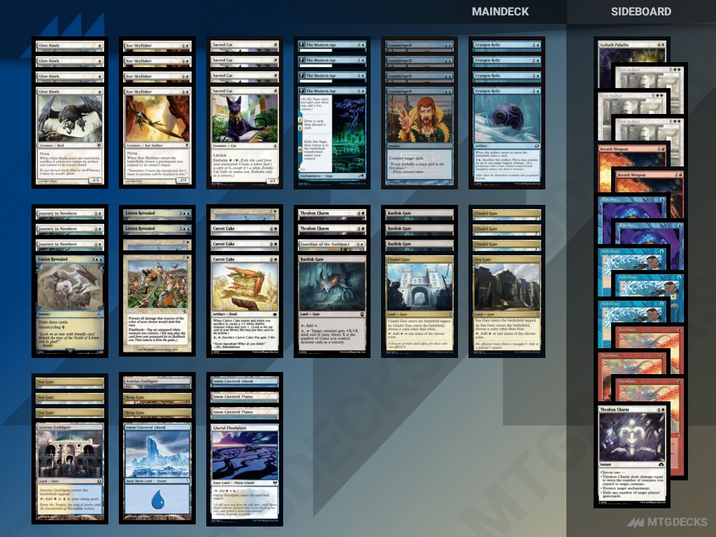 Pauper Caw Gates deck by Marc Enzeichen • MTG DECKS