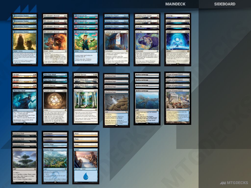 Arena Standard Lesson Control deck by Fleshgrafter • MTG DECKS