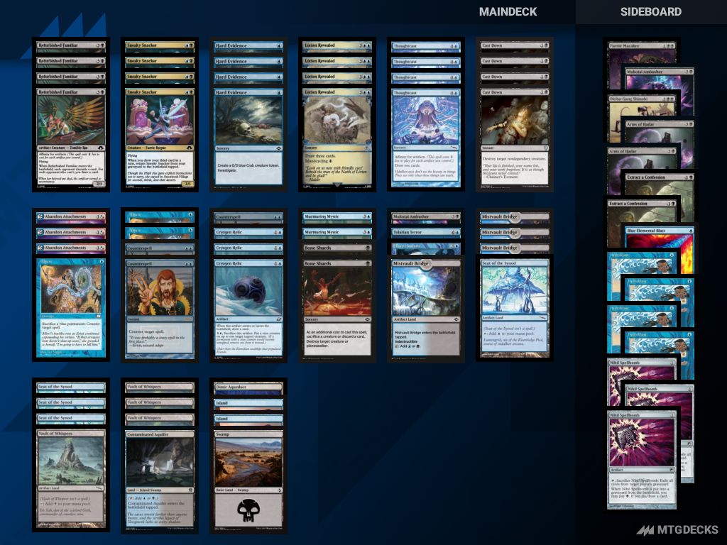 Pauper Dimir Abjure deck by uberlegen • MTG DECKS