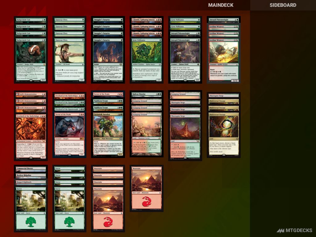 Arena Standard Gruul Surprise deck by MtGDvd • MTG DECKS