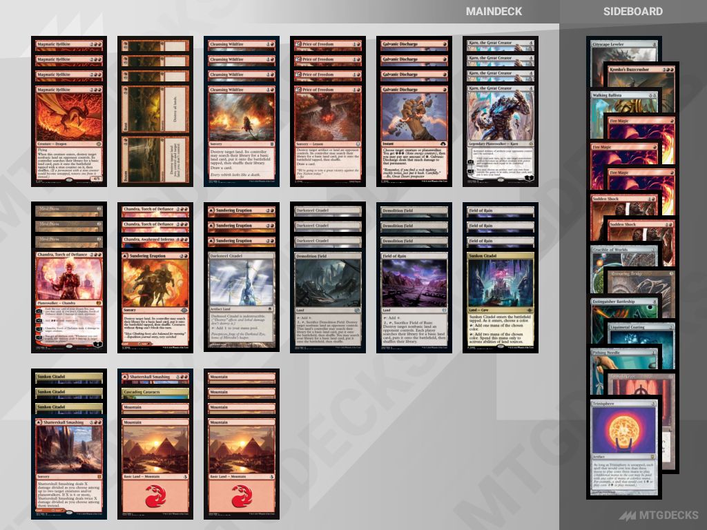 MTG Modern Mono Red Midrange top decks • MTG DECKS