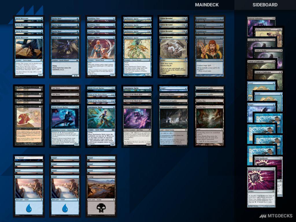 Pauper Dimir Faeries deck by Pruegel • MTG DECKS
