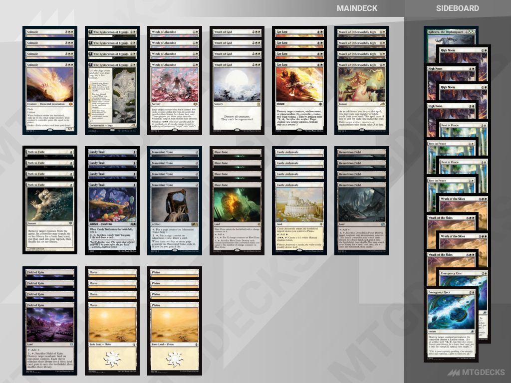 Modern Mono White Control deck by MHayashi • MTG DECKS