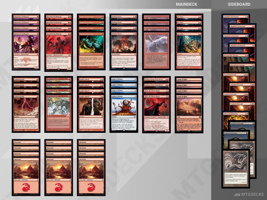 Legacy Burn deck by Ishita Junpei • MTG DECKS