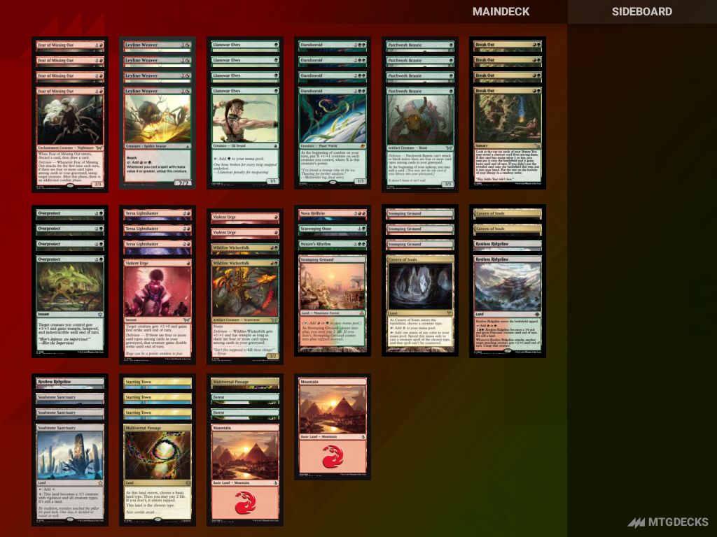 Arena Standard S Gruul Aggro 1.0 deck by Lobo Blanco • MTG DECKS