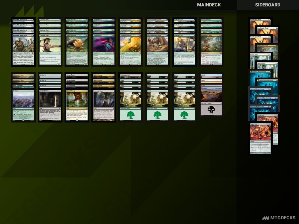 Standard Mono Green Landfall deck by Nandisko • MTG DECKS