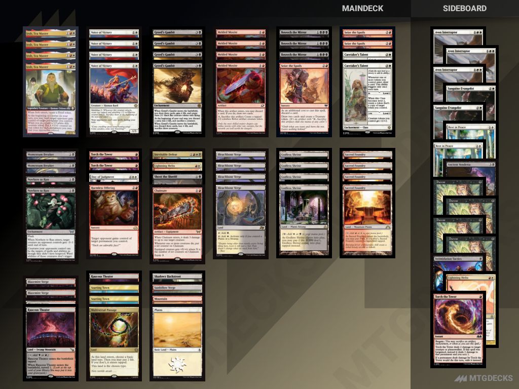 Arena Standard (s) tla iroh gambit deck by UlyssesInvictus • MTG DECKS