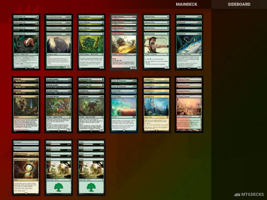 Arena Standard Gruul Break Out deck by niktamair • MTG DECKS