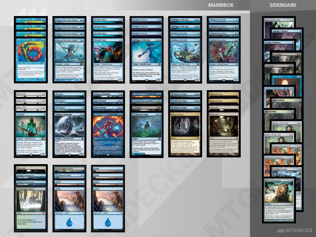Modern Merfolk deck by Akos Forgac • MTG DECKS