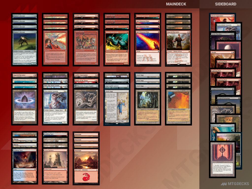 Legacy Boros Painter deck by Kilian Cooley • MTG DECKS