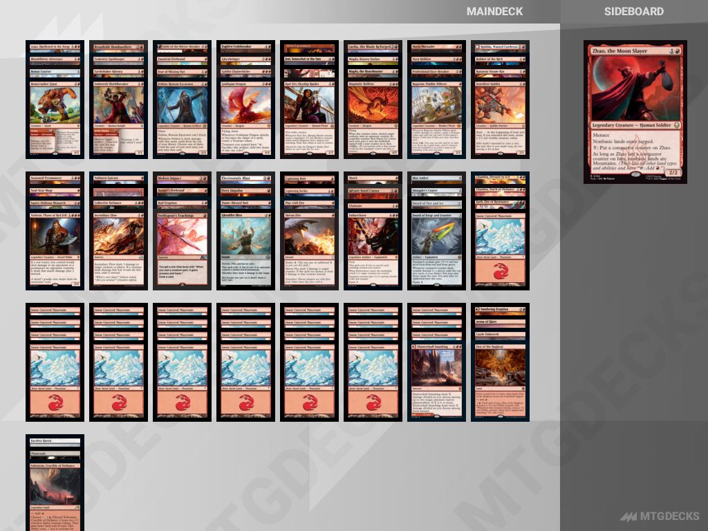 Arena Historic-Brawl Zhao, the Moon Slayer deck by MegaMaqX • MTG DECKS