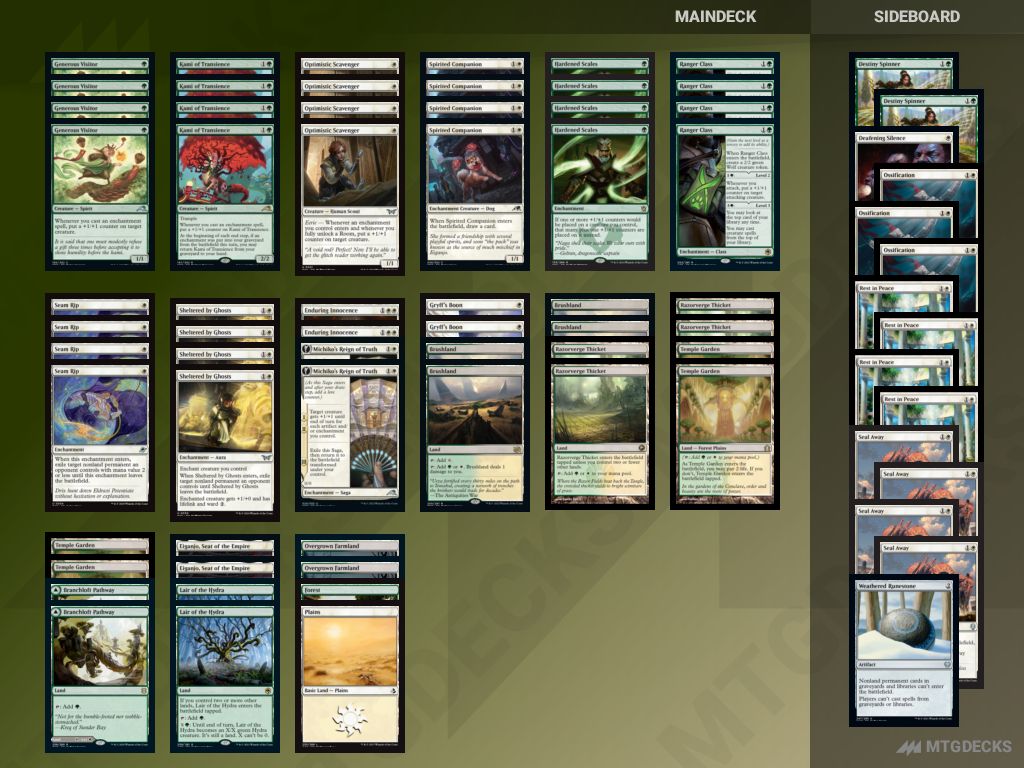 Pioneer Selesnya Enchantments deck by Inoue Daisuke • MTG DECKS
