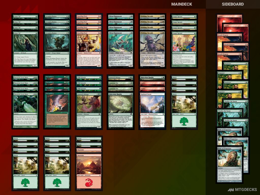 Pauper Gruul deck by Raymond Anderson • MTG DECKS