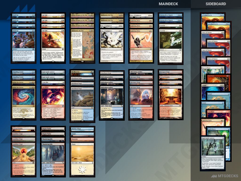 Standard Jeskai Control deck by Svetliy • MTG DECKS