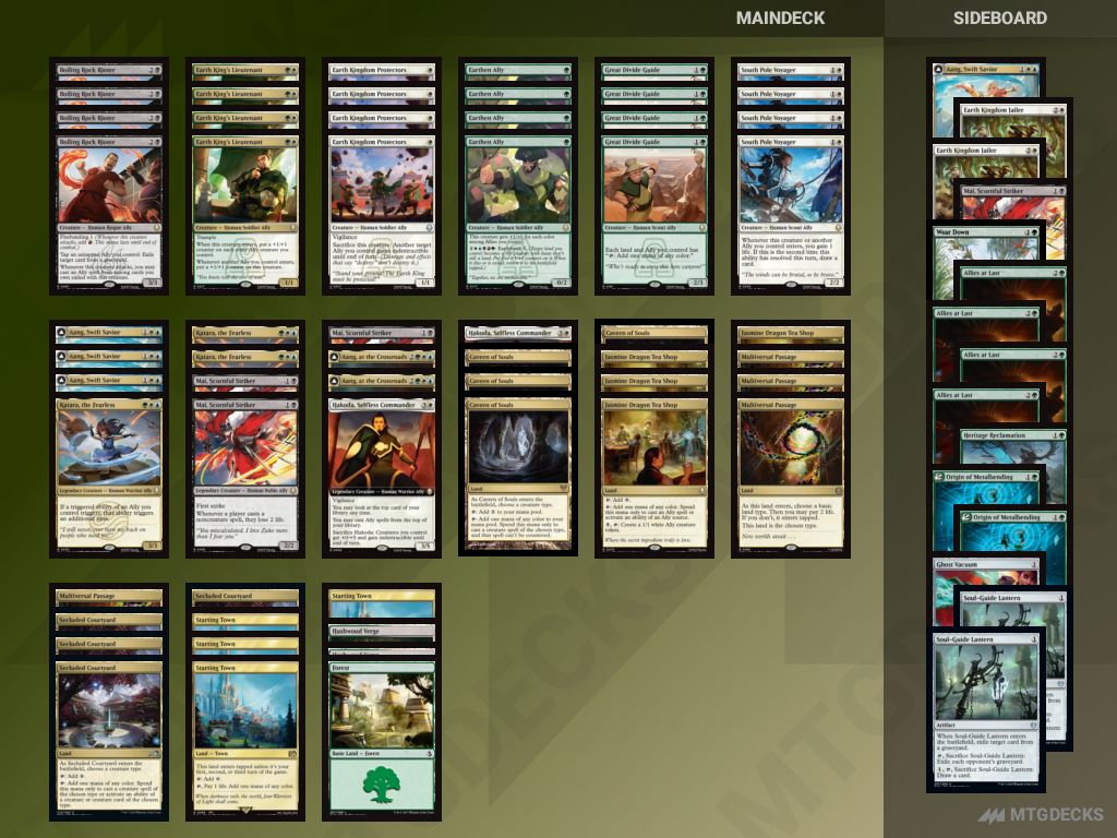 Arena Standard W-U-B-G Aggro deck by The Dark Stream • MTG DECKS