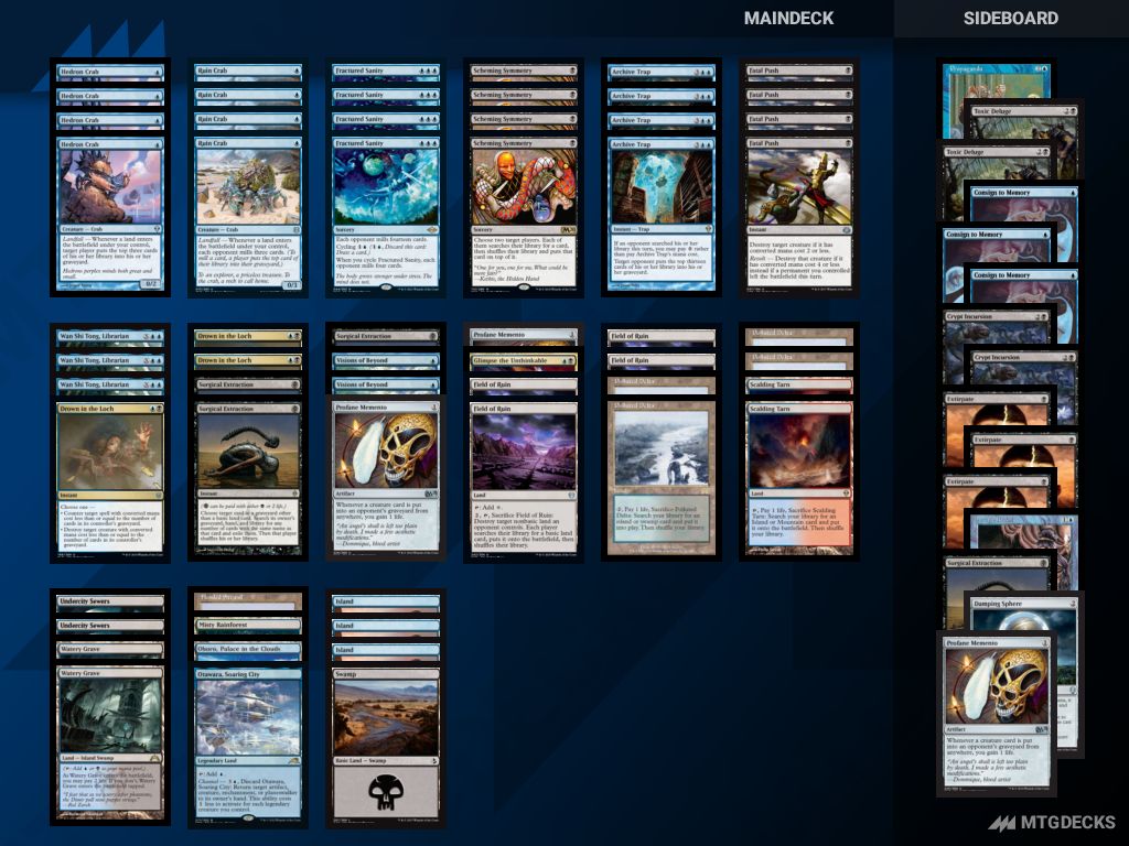 Modern Dimir Mill deck by Ryan Salas • MTG DECKS