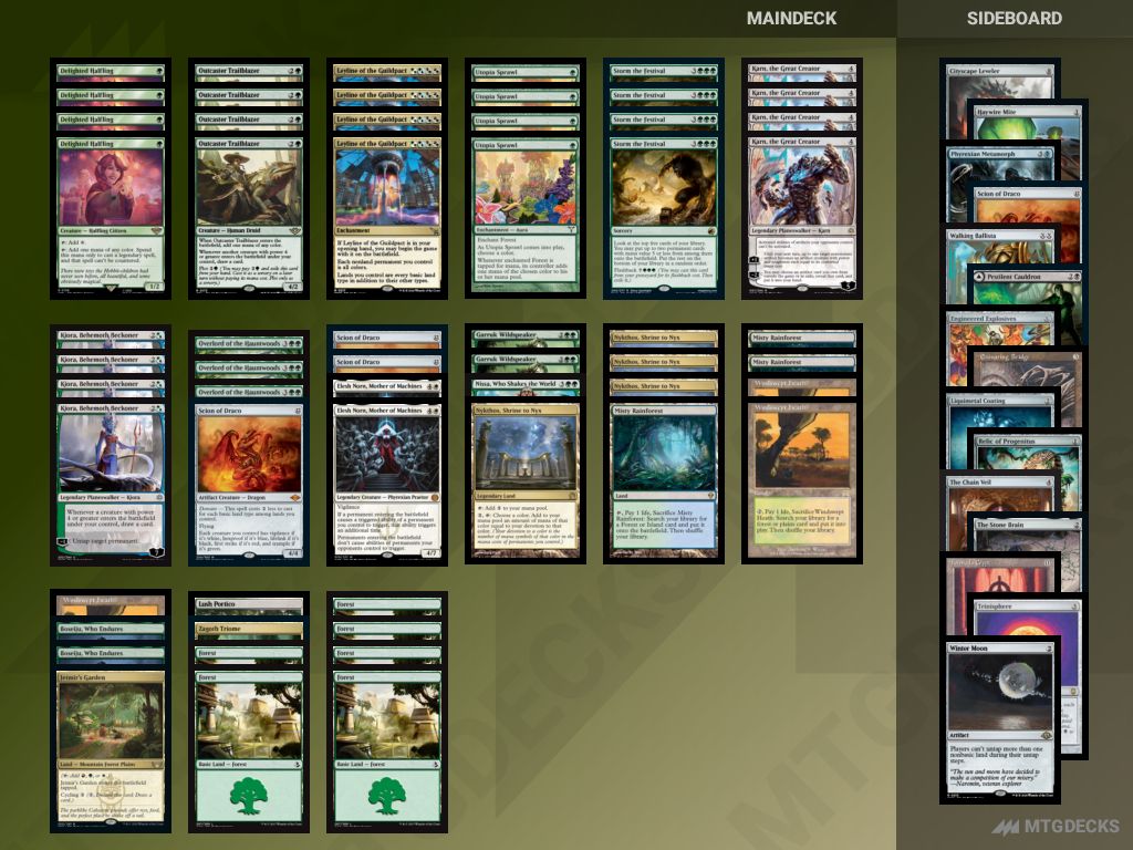 Modern Mono Green Devotion deck by Carlos Errerias • MTG DECKS