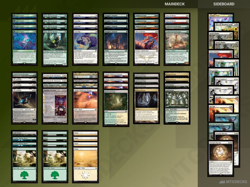 Standard Selesnya Kona deck by Marcus vinicius • MTG DECKS