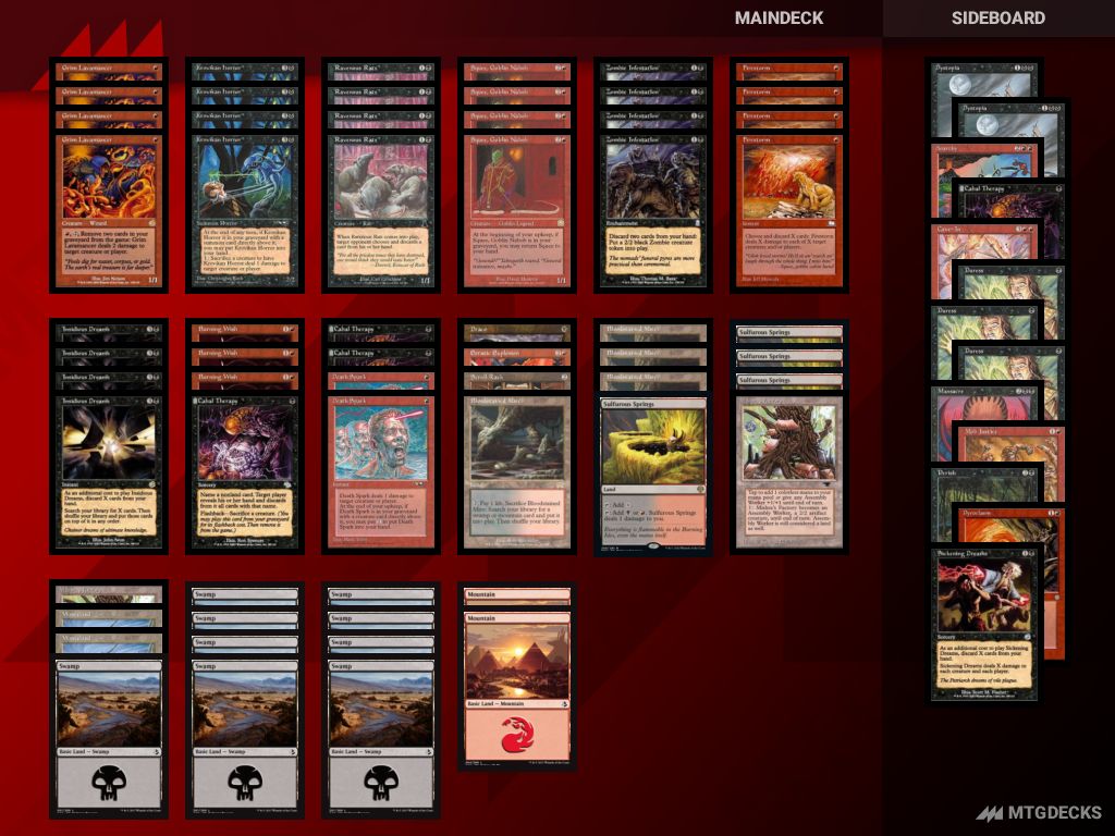 Premodern Zombie Infestation deck by Tate de Combate • MTG DECKS