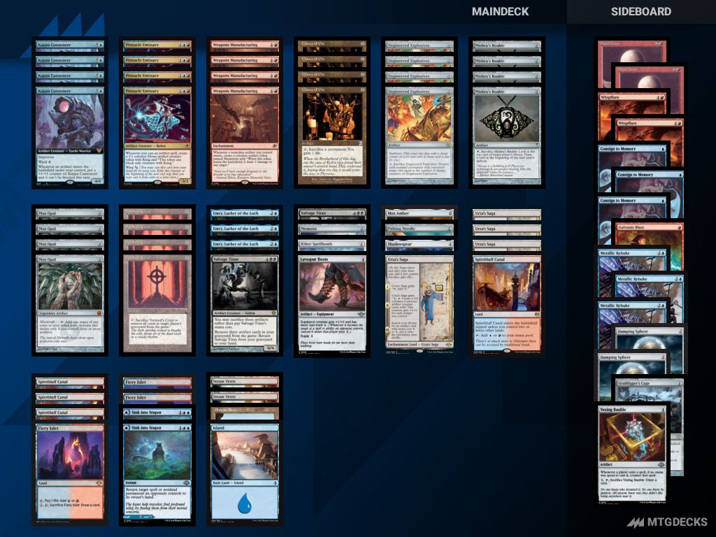 Modern Affinity deck by shyandshy • MTG DECKS